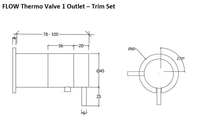 FLOW Thermo Valve 1 outlet - Arte Form